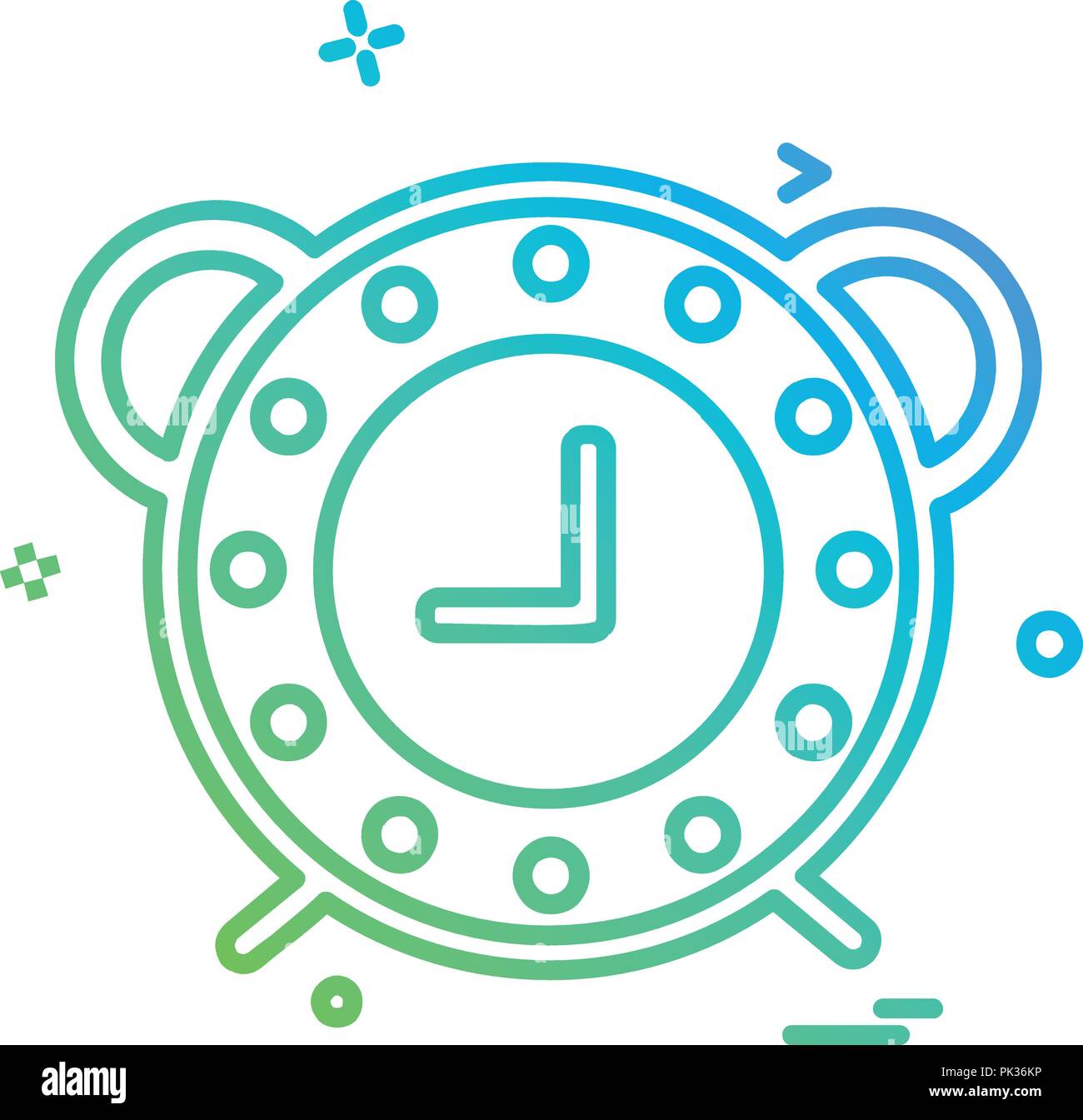 Clock icon design vector Stock Vector Image & Art - Alamy