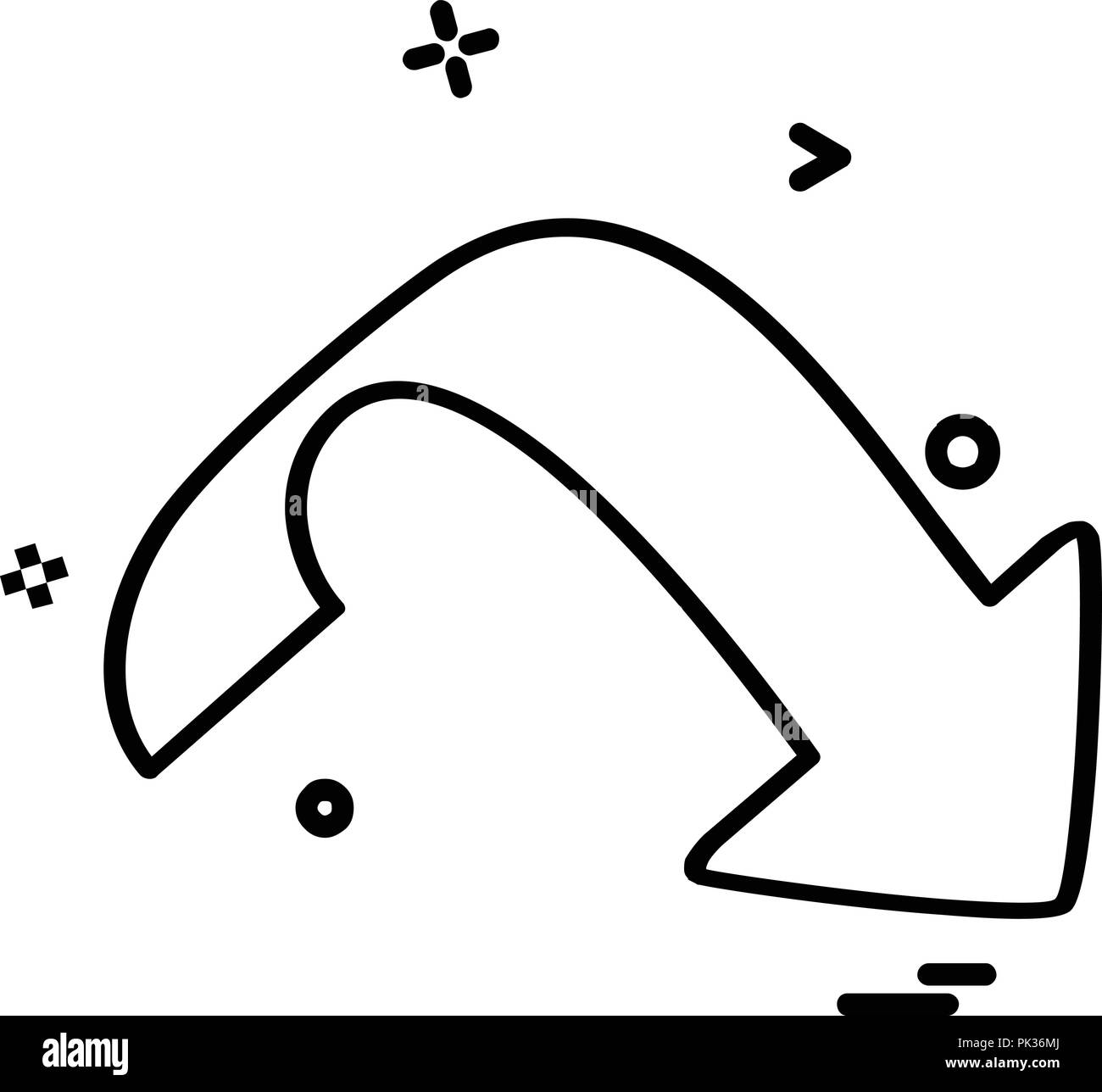 Down arrow icon design vector Stock Vector Image & Art - Alamy