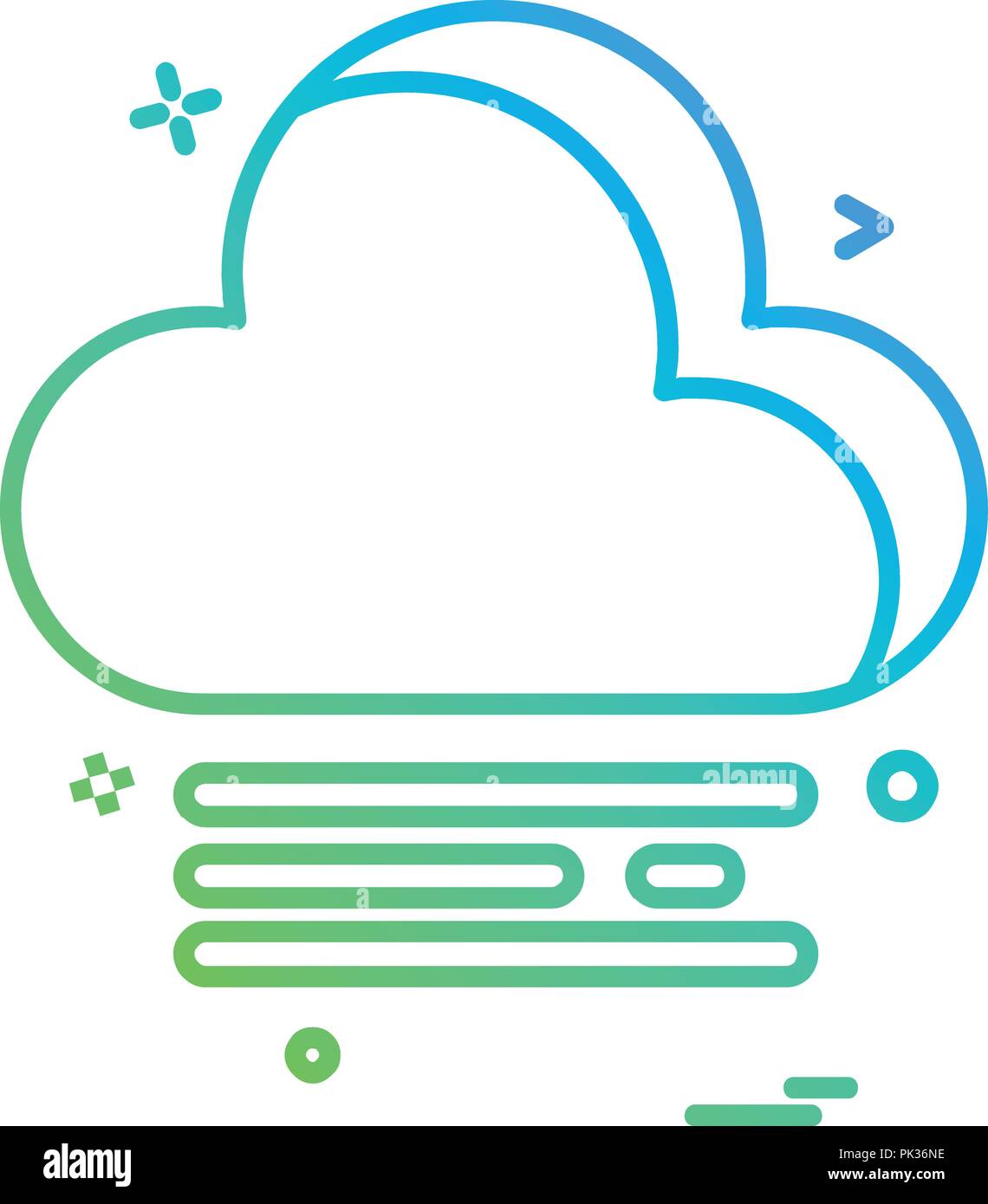Cloudy weather icon design vector Stock Vector Image & Art - Alamy