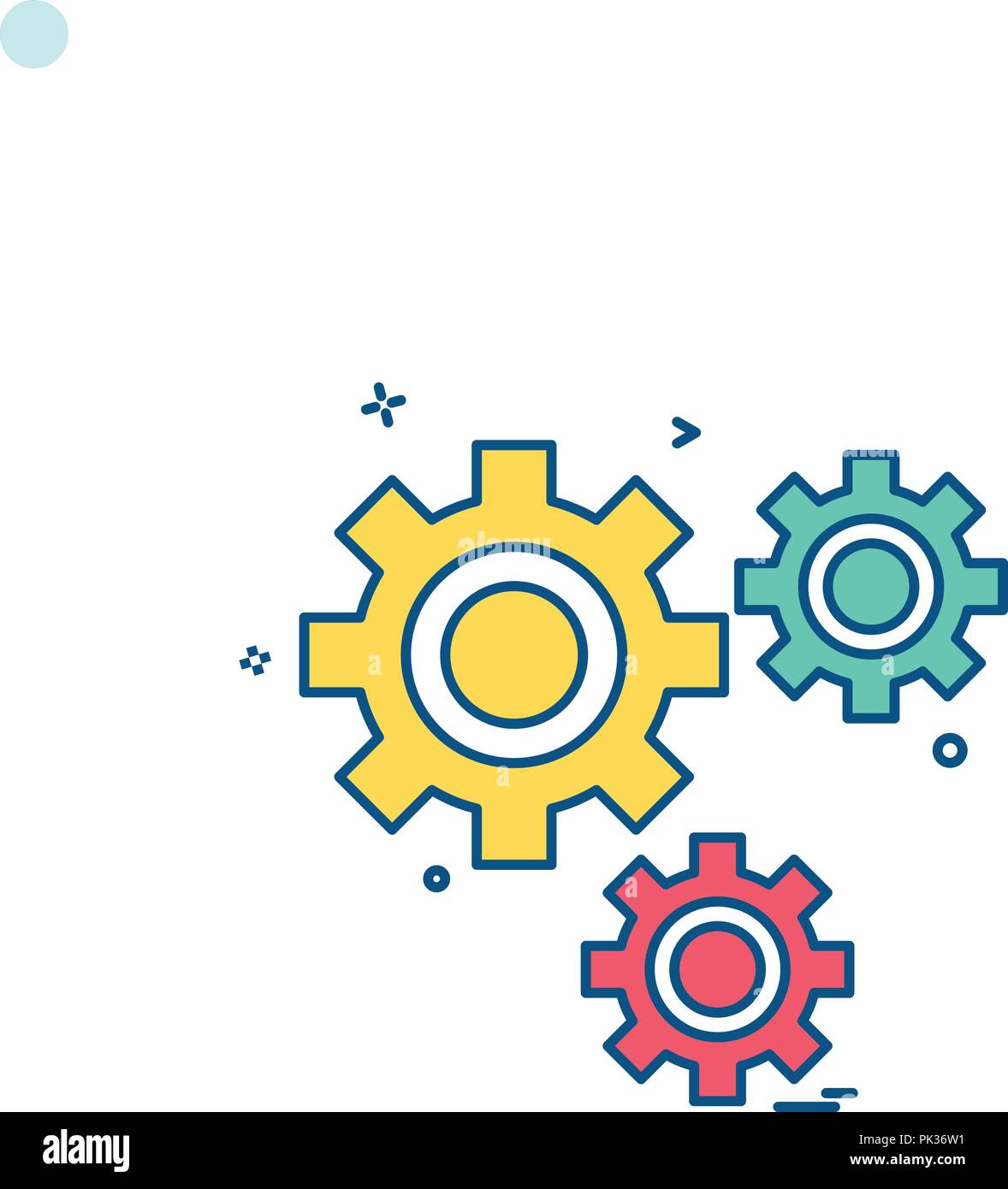 Gear icon design vector Stock Vector Image & Art - Alamy