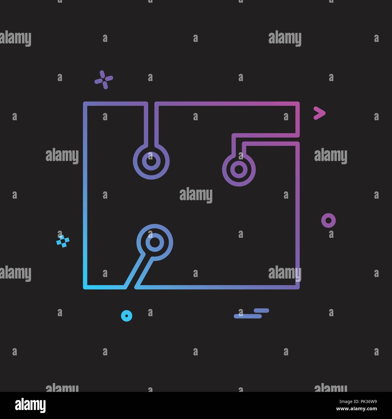 Circuit icon design vector Stock Vector Image & Art - Alamy