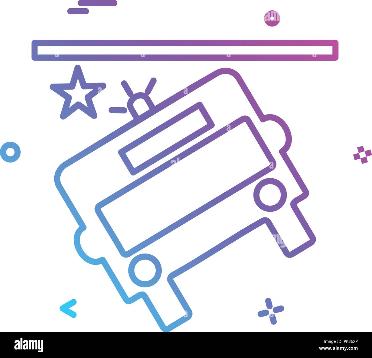 Bus accident icon design vector Stock Vector Image & Art - Alamy