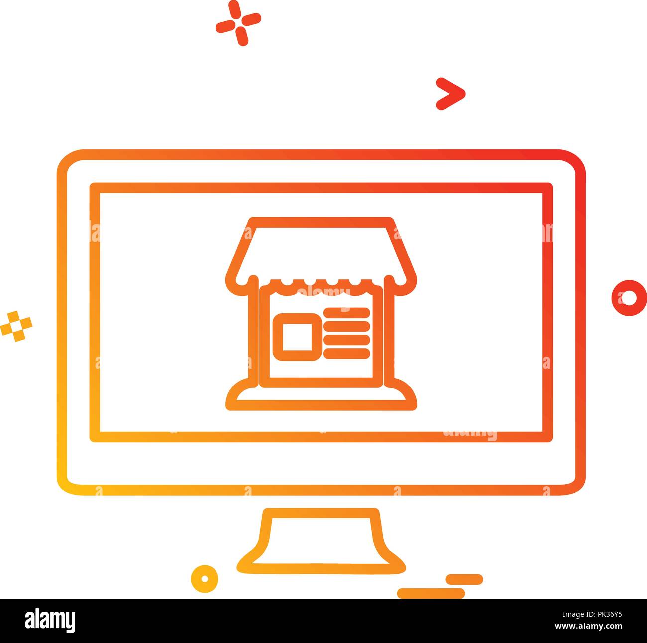 Computer icon design vector Stock Vector Image & Art - Alamy