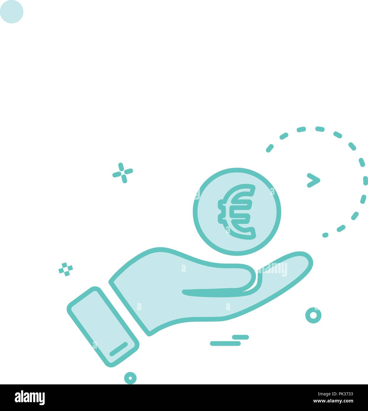 Coin euro currency drawing hand Stock Vector Images - Alamy