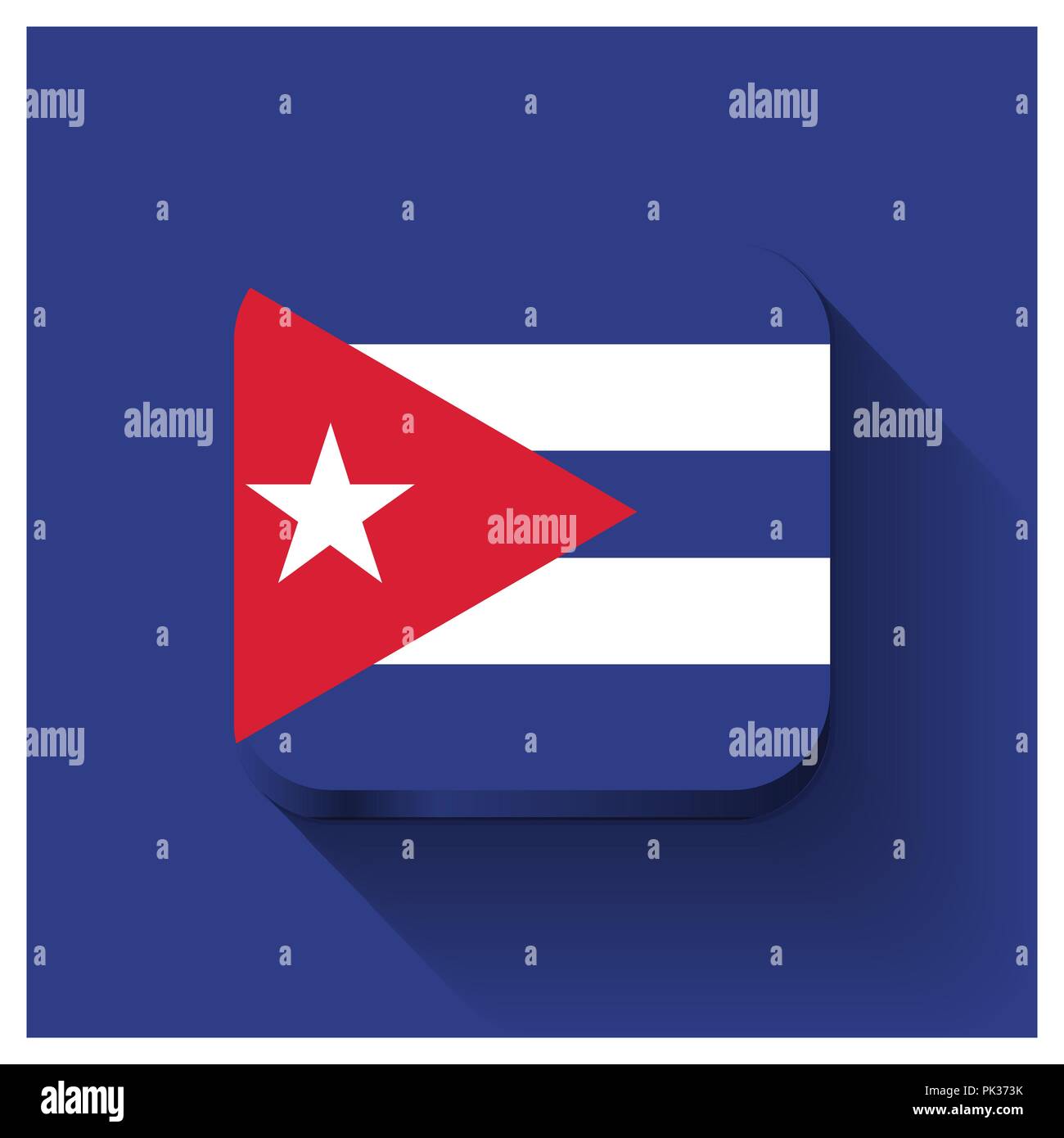 Cuba flag design vector Stock Vector Image & Art - Alamy