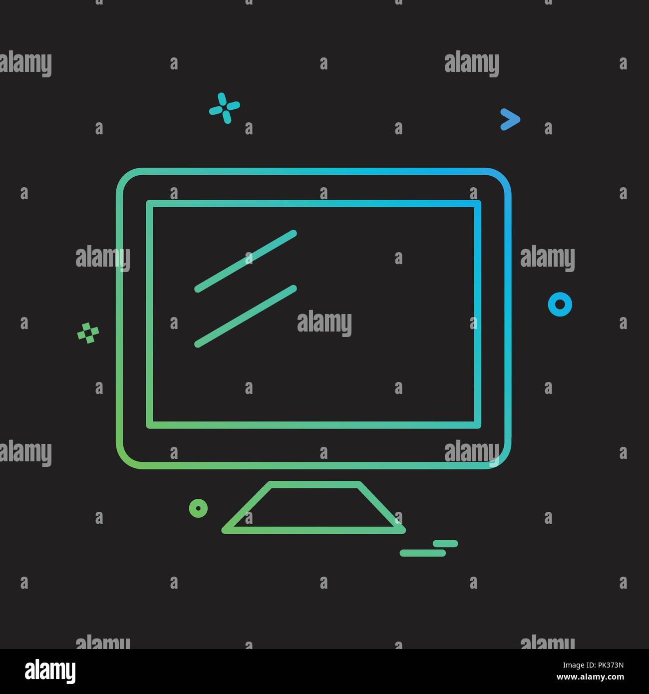 Computer icon design vector Stock Vector Image & Art - Alamy