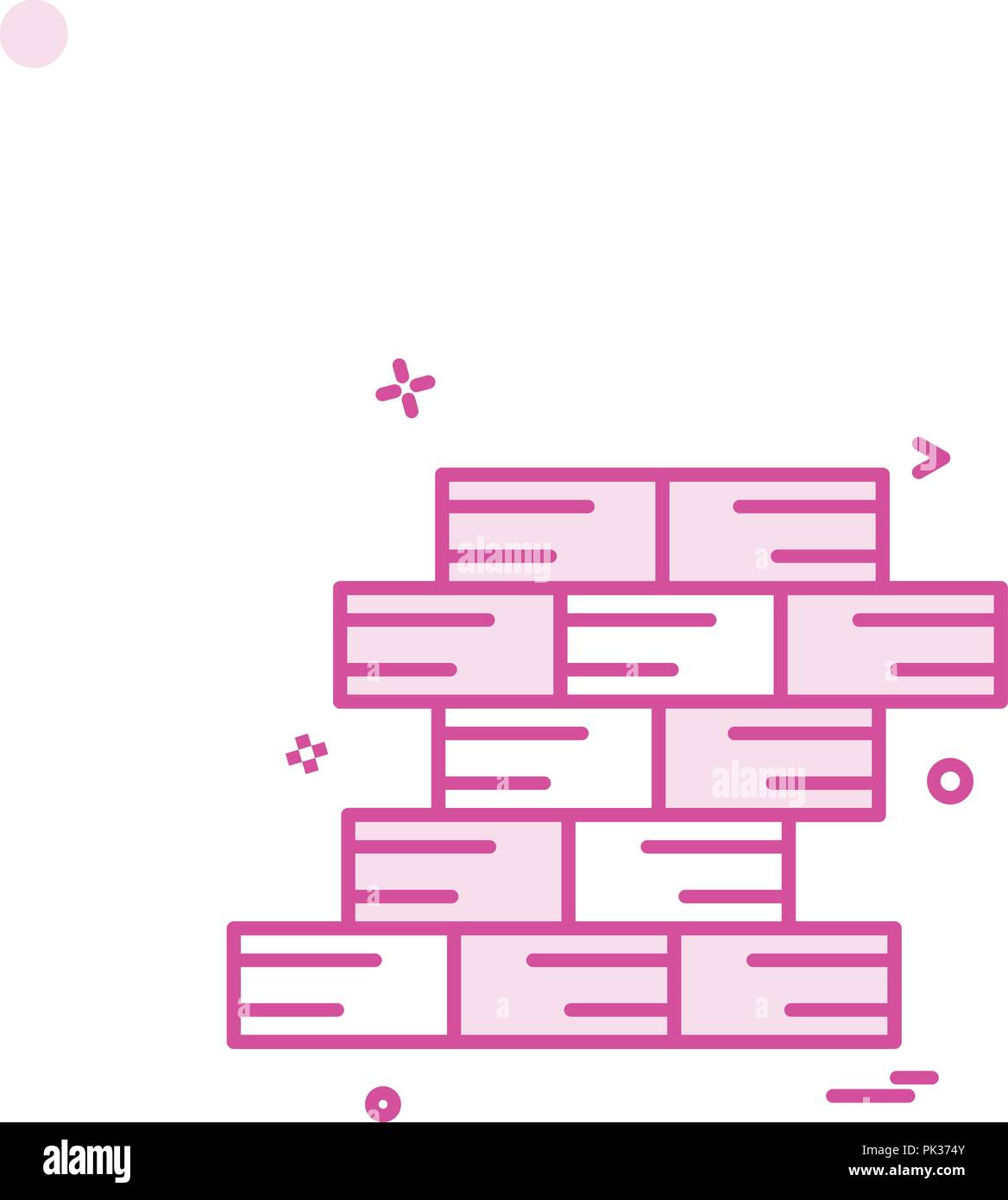 wall icon vector design Stock Vector Image & Art - Alamy