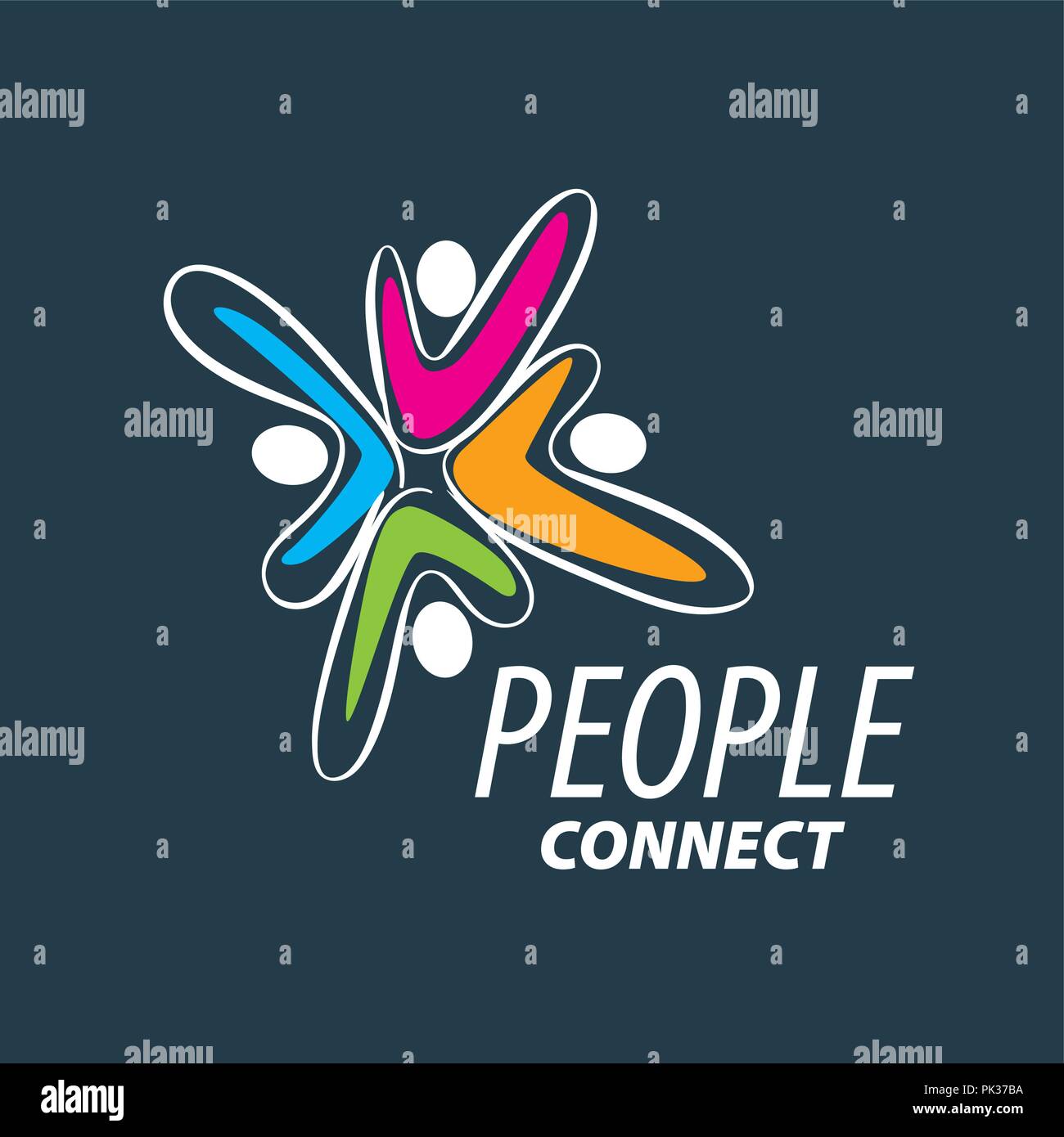 vector logo people Stock Vector Image & Art - Alamy