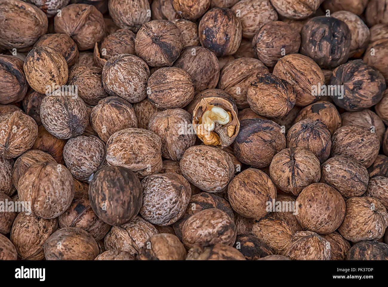 Walnuts texture hi-res stock photography and images - Alamy