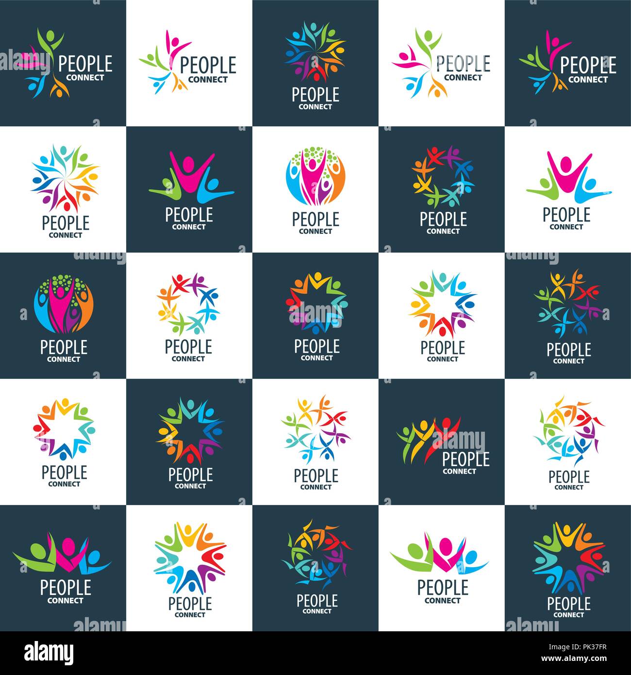 vector logo people Stock Vector Image & Art - Alamy