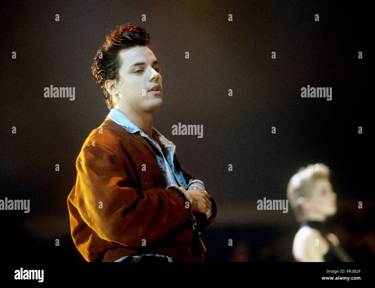 Nick Kamen on 07.02.1987 in Sanremo / San Remo. | usage worldwide Stock ...