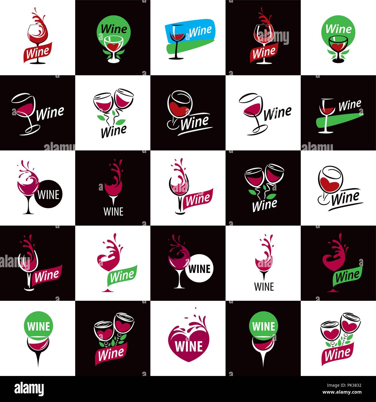 vector wine logo Stock Vector Image & Art - Alamy
