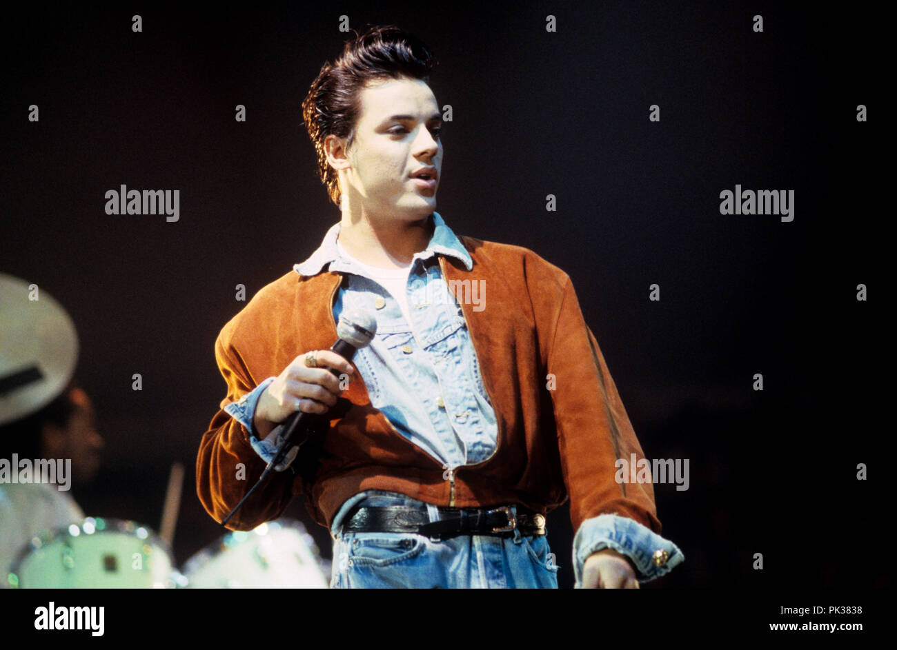 Nick Kamen on 07.02.1987 in Sanremo / San Remo. | usage worldwide Stock ...