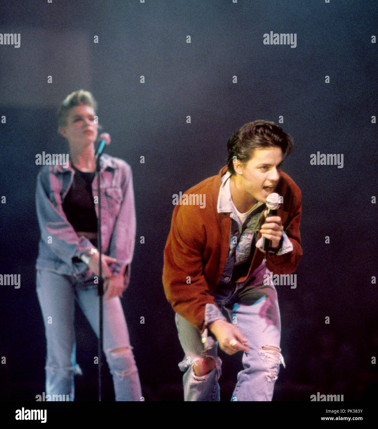 Nick Kamen on 07.02.1987 in Sanremo / San Remo. | usage worldwide Stock ...