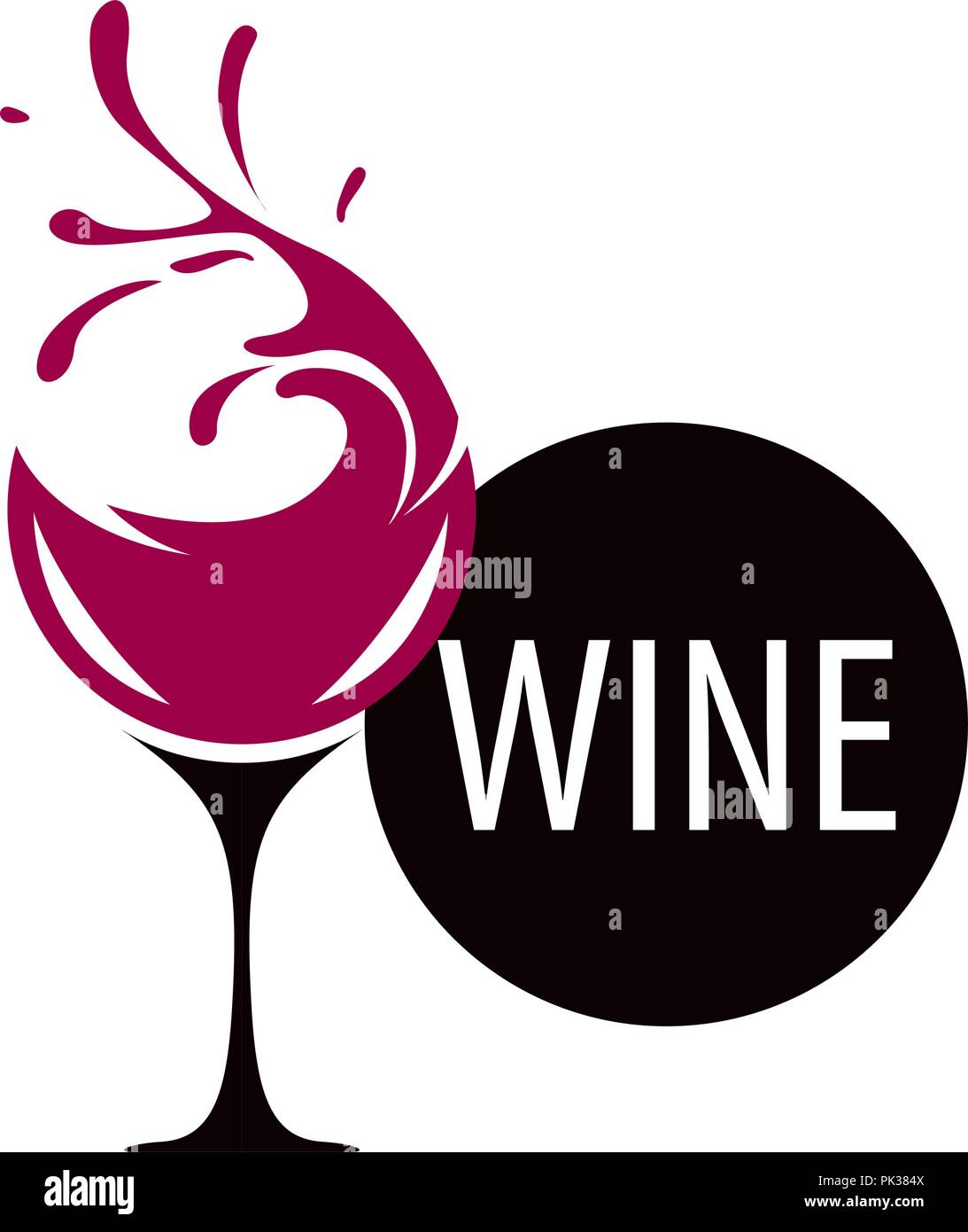 vector wine logo Stock Vector Image & Art - Alamy