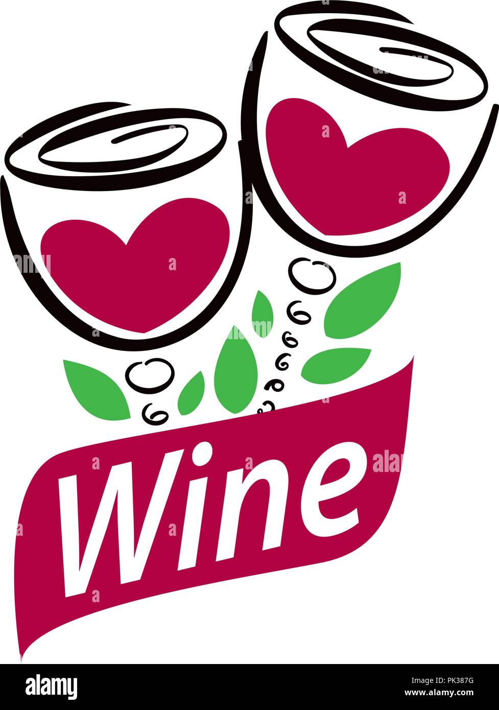 vector wine logo Stock Vector Image & Art - Alamy