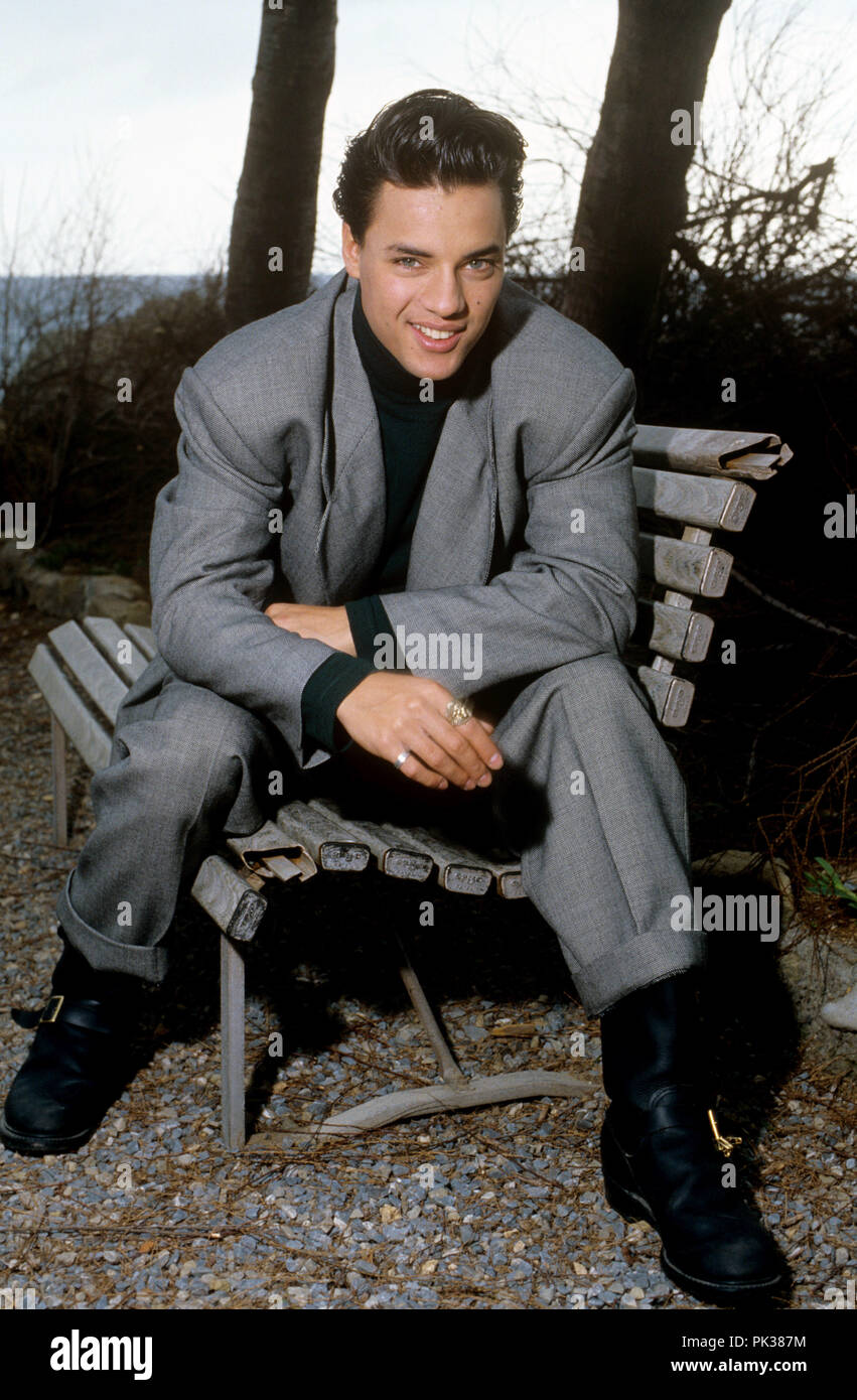Nick Kamen on 07.02.1987 in Sanremo / San Remo. | usage worldwide Stock ...