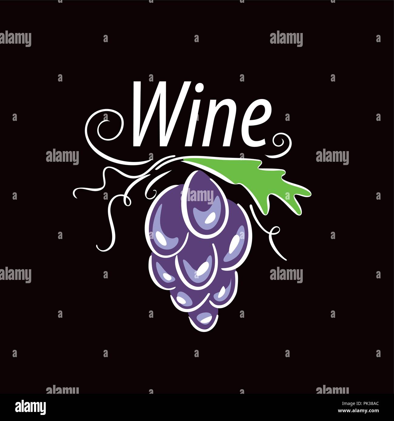 Grapes vintage vine harvest Stock Vector Images - Alamy