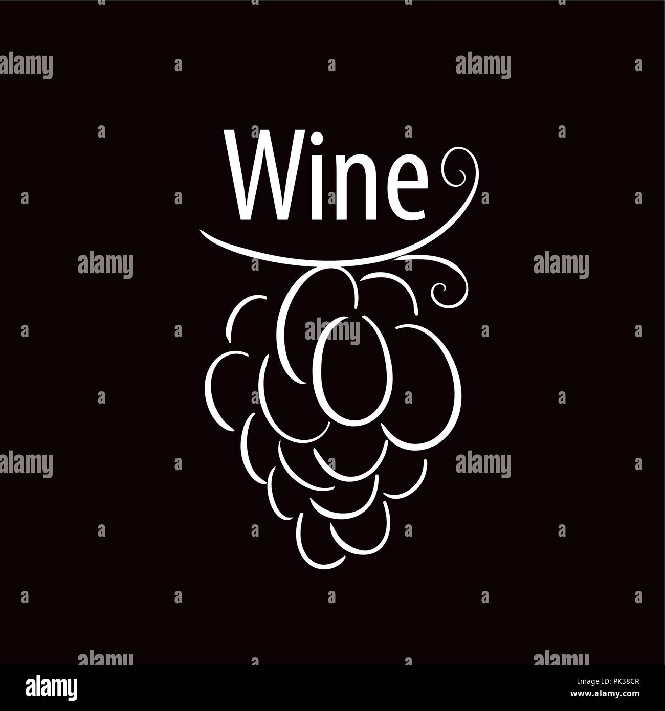 Grapes vintage vine harvest Stock Vector Images - Alamy
