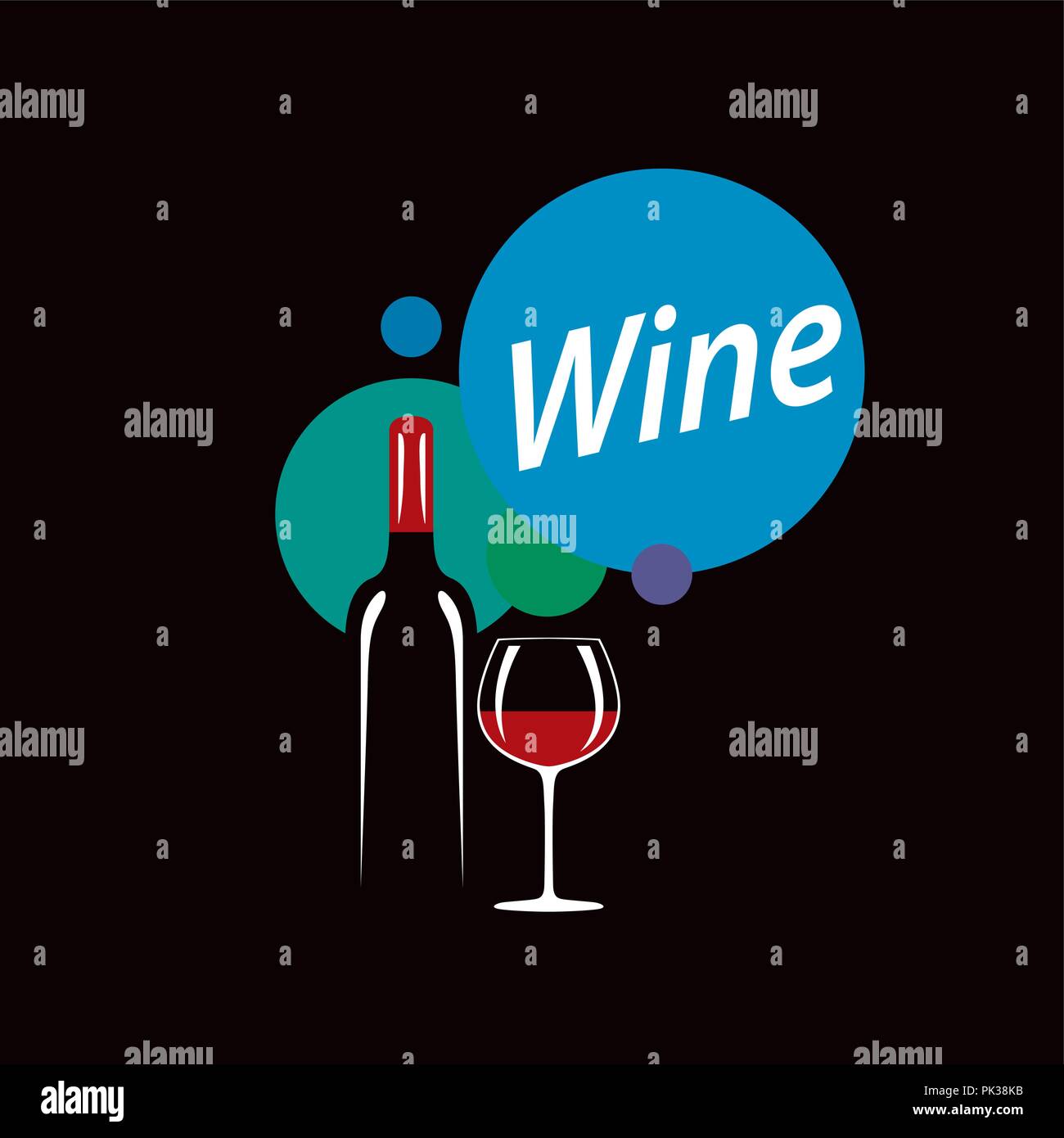 Vector logo wine hi-res stock photography and images - Alamy