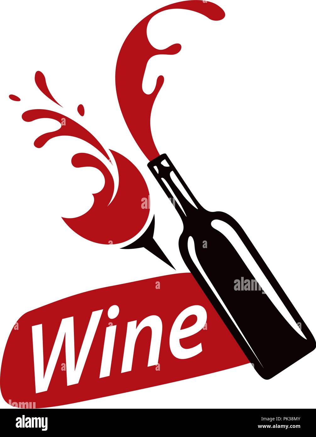 vector logo wine Stock Vector Image & Art - Alamy