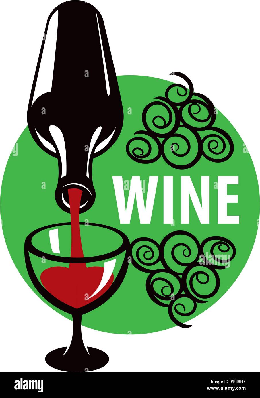 vector logo wine Stock Vector Image & Art - Alamy