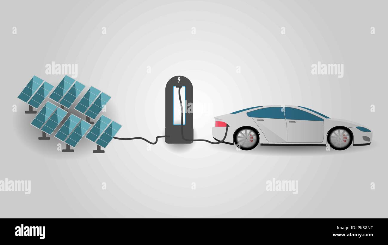 Electric Car Charging at the Charger Station Using Rrenewable Energy ...