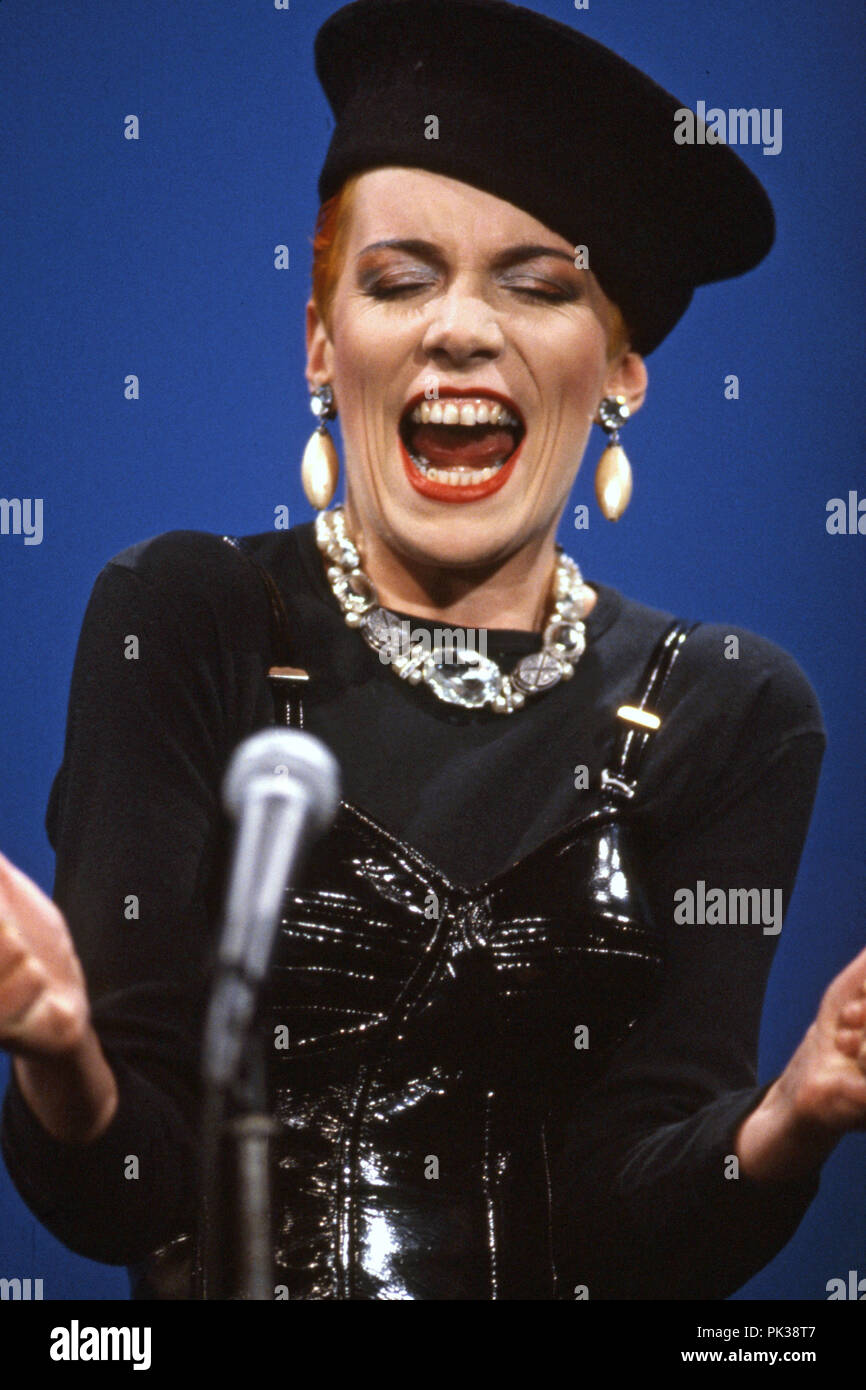 British music duo Eurythmics (Annie Lennox and David A. Stewart). In ...