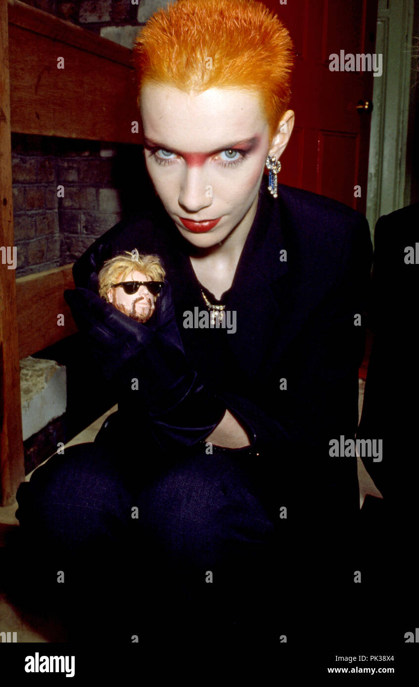 British music duo Eurythmics (Annie Lennox and David A. Stewart). In ...