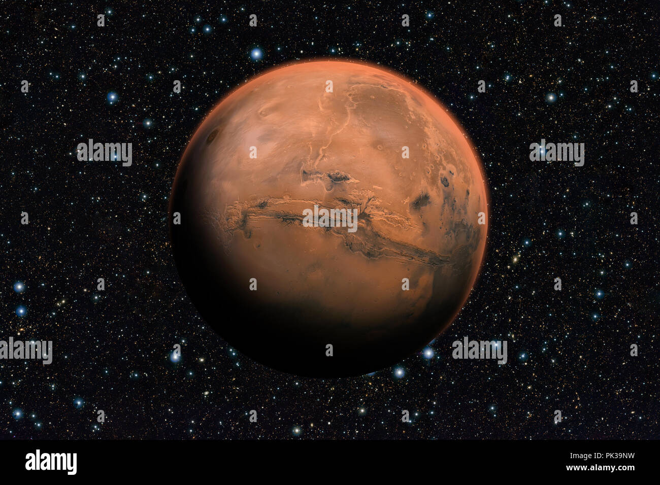 Mars planet beyond our solar system Stock Photo - Alamy