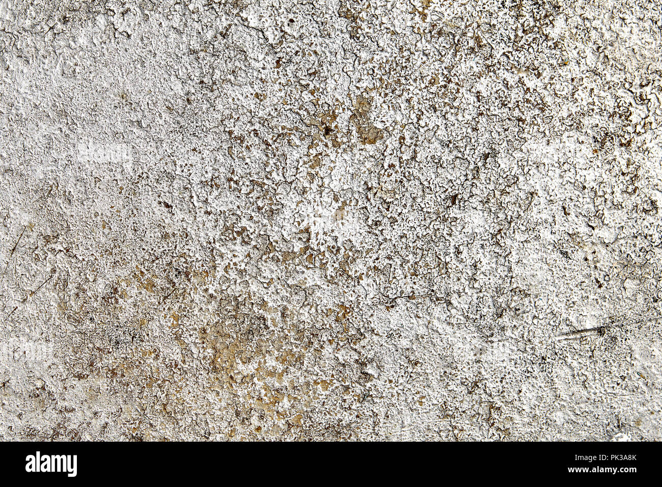 Shabby and worn metal surface, painted with silver paint, texture for ...