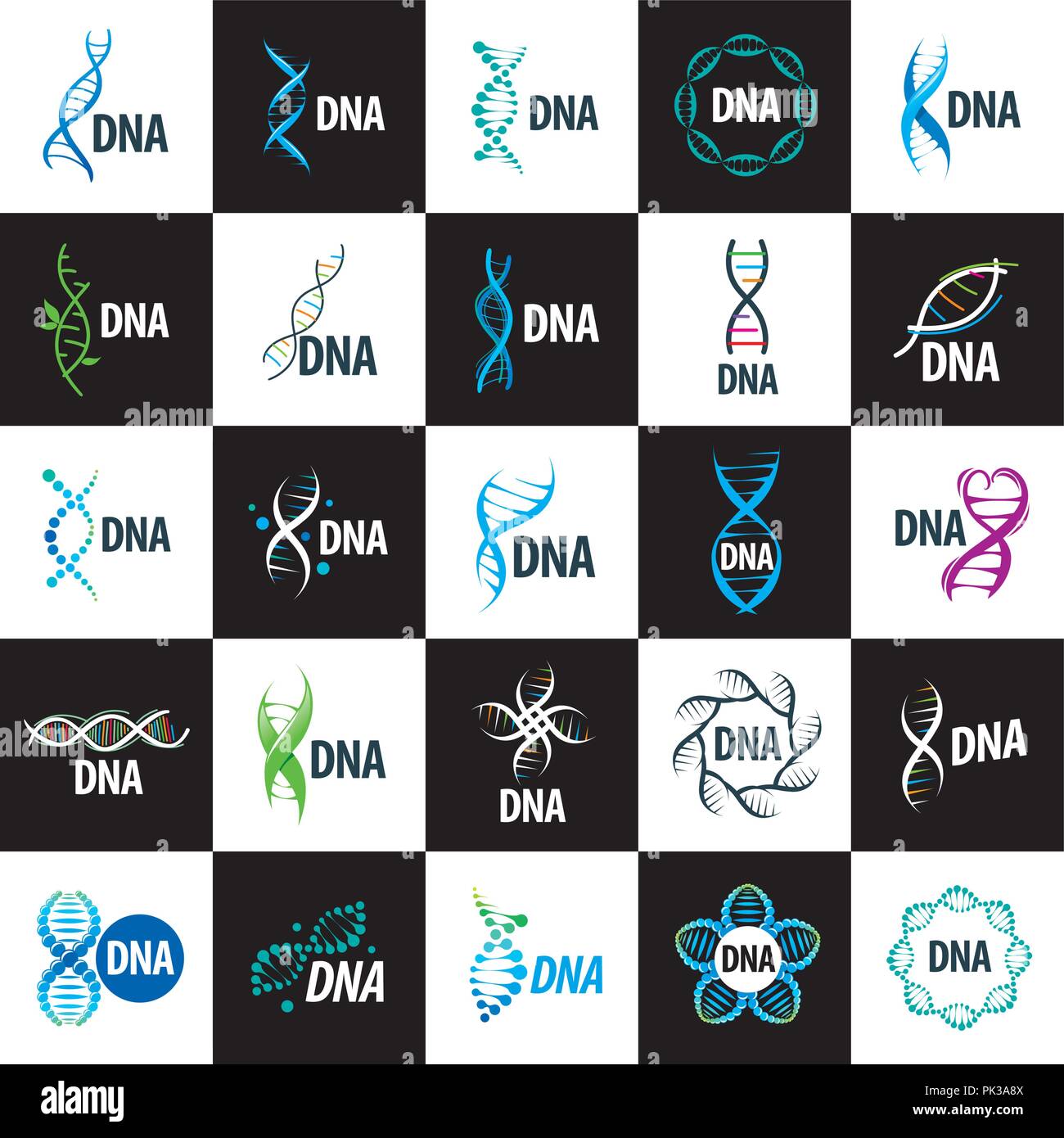 vector logo dna Stock Vector Image & Art - Alamy