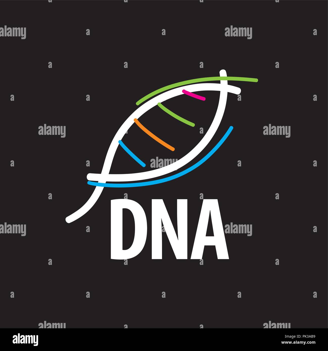 vector logo dna Stock Vector Image & Art - Alamy