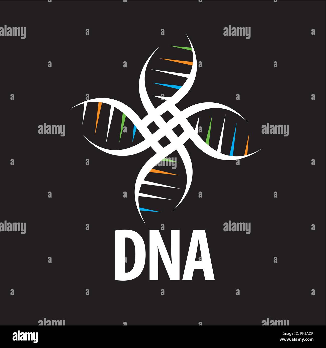 vector logo dna Stock Vector Image & Art - Alamy