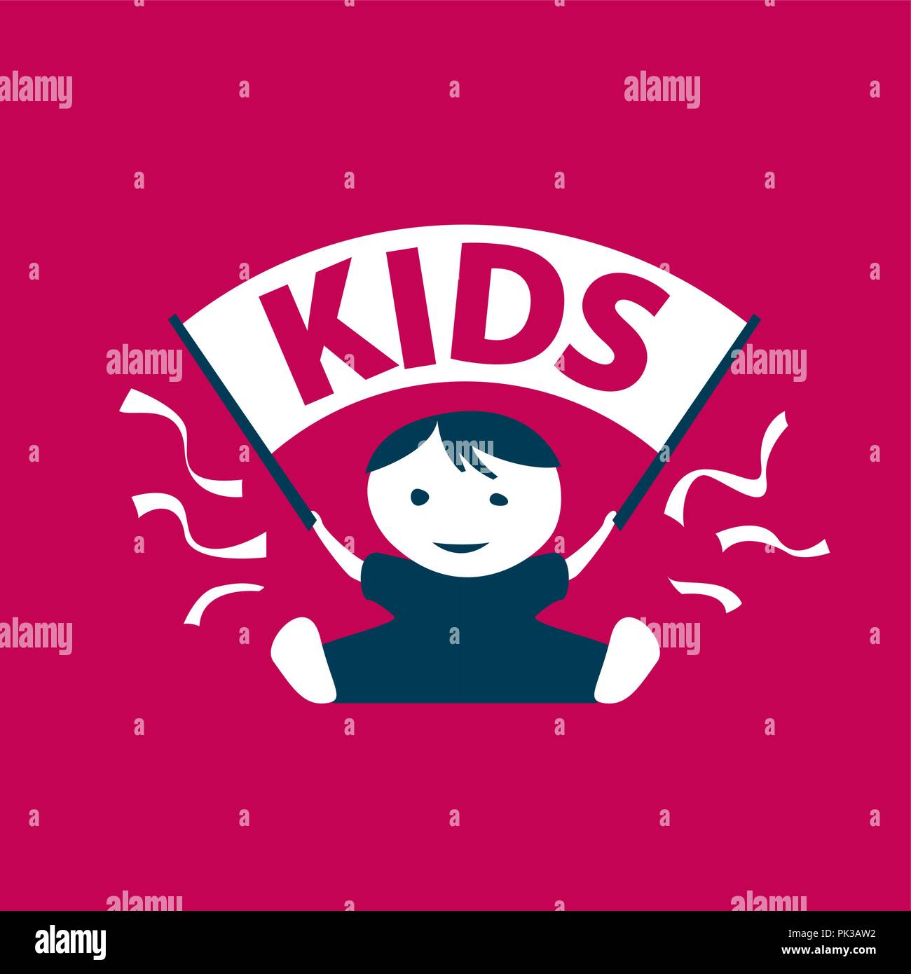 vector logo kids Stock Vector Image & Art - Alamy