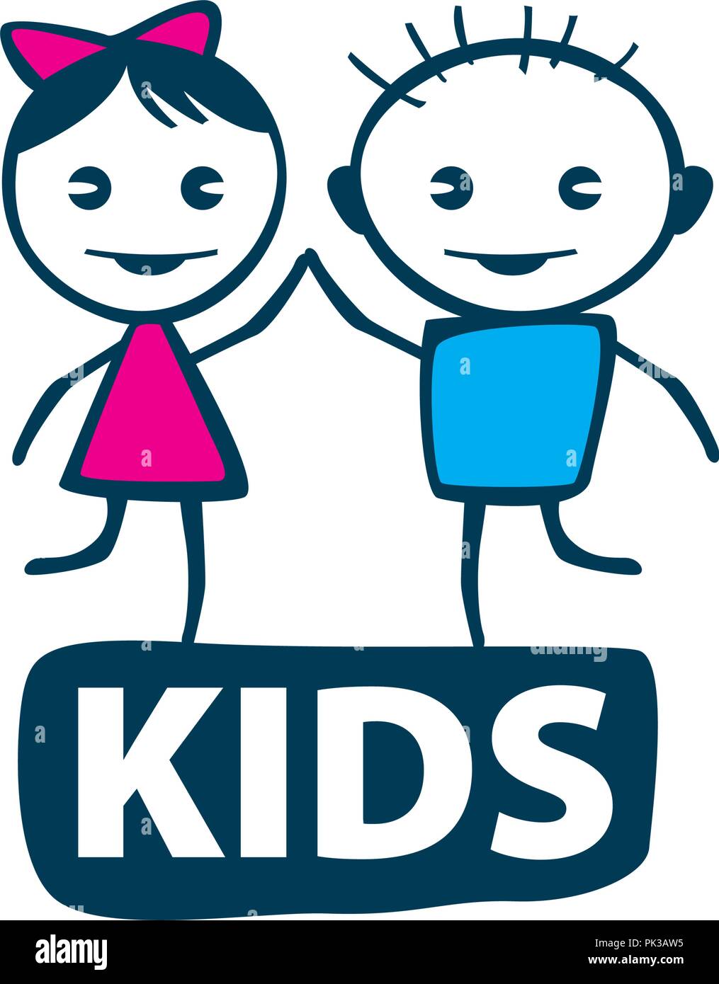 vector logo kids Stock Vector Image & Art - Alamy