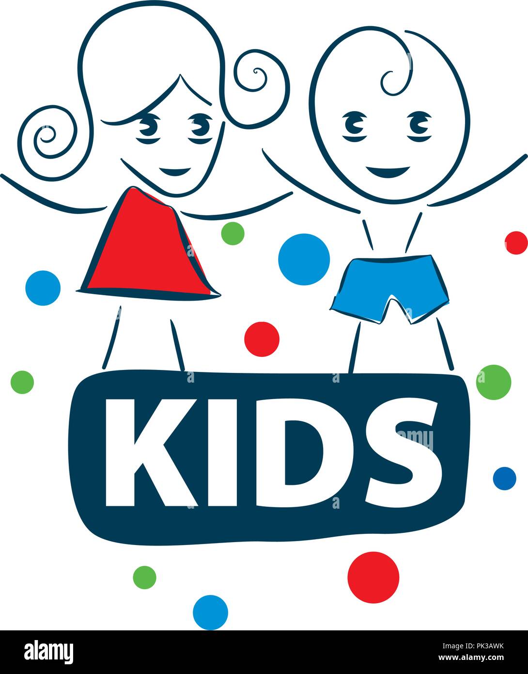 vector logo kids Stock Vector Image & Art - Alamy
