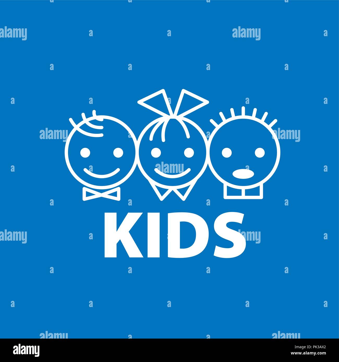vector logo kids Stock Vector Image & Art - Alamy