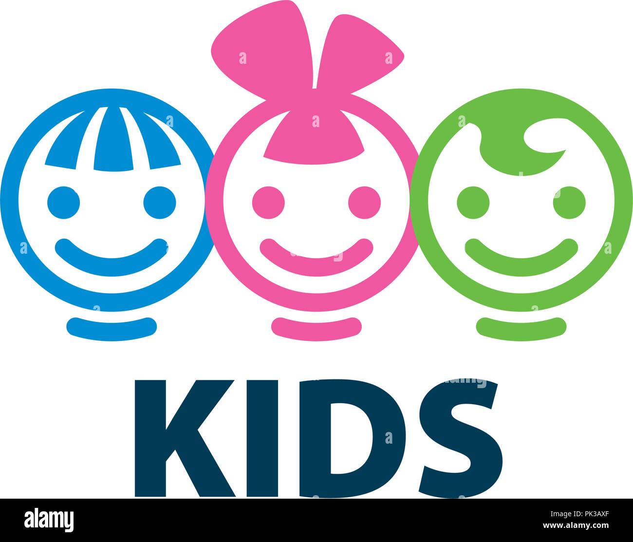 vector logo kids Stock Vector Image & Art - Alamy