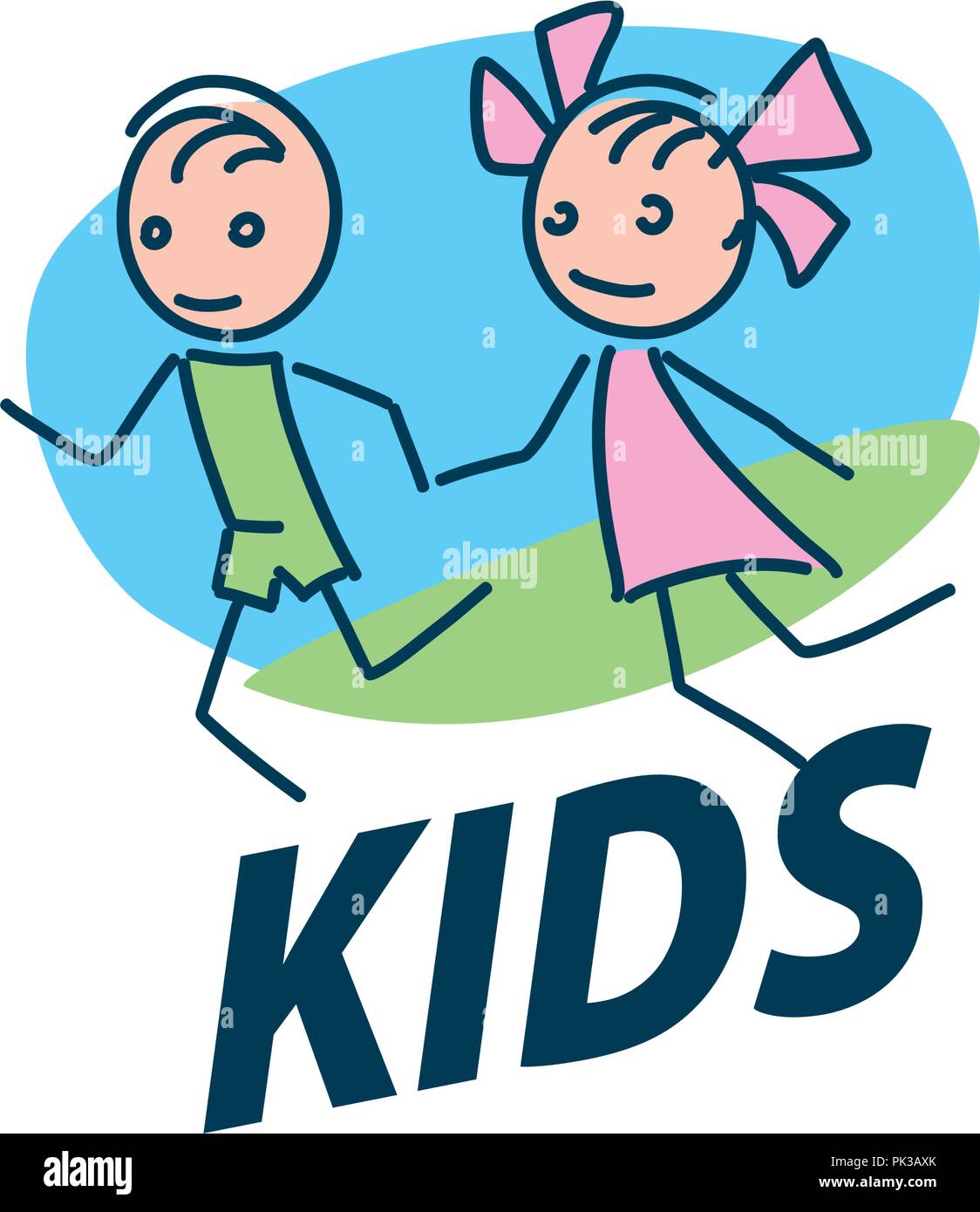 vector logo kids Stock Vector Image & Art - Alamy
