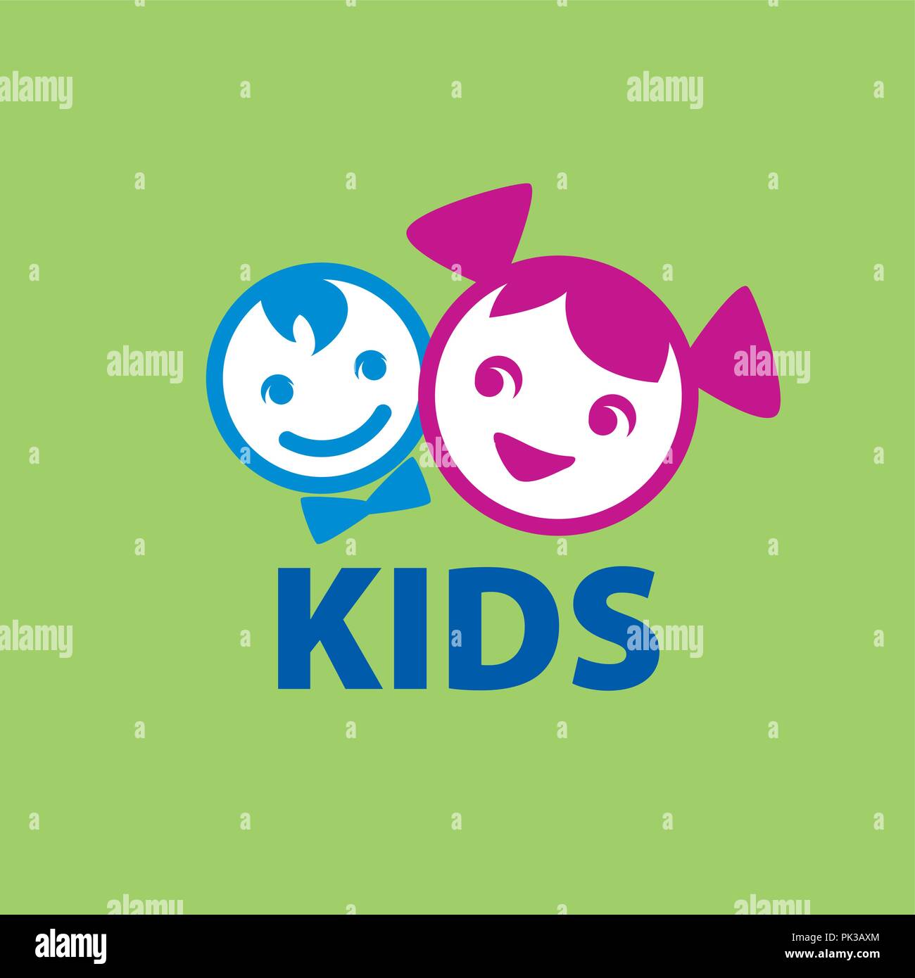 vector logo kids Stock Vector Image & Art - Alamy