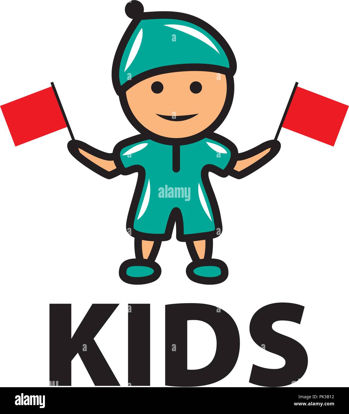 vector logo kids Stock Vector Image & Art - Alamy