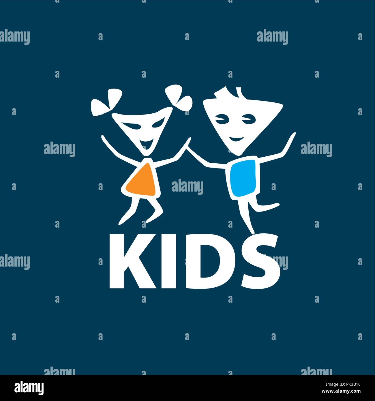 vector logo kids Stock Vector Image & Art - Alamy