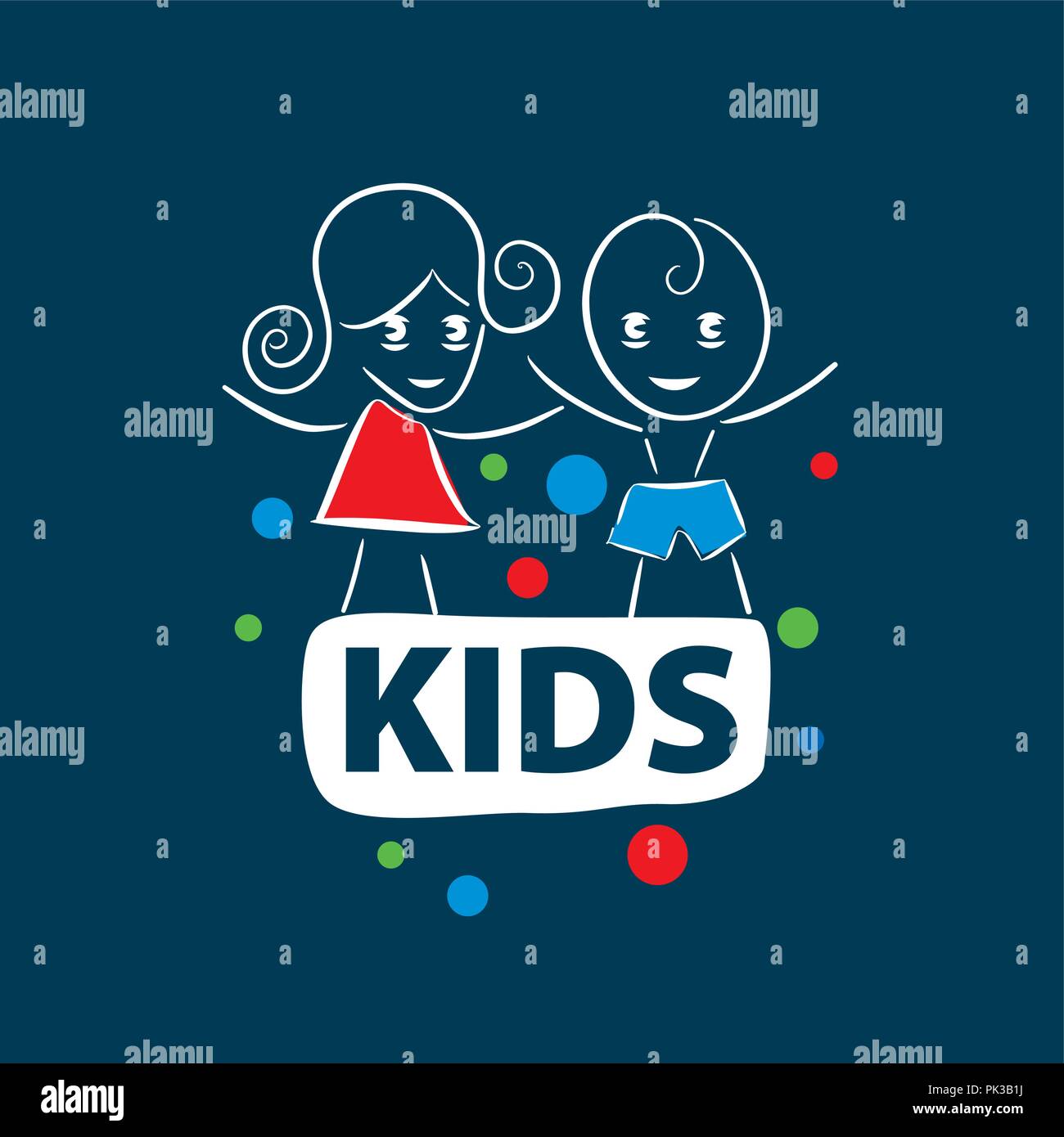 vector logo kids Stock Vector Image & Art - Alamy