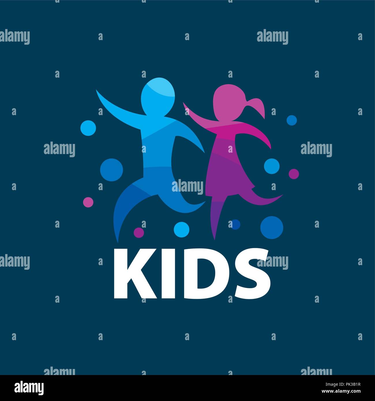 vector logo kids Stock Vector Image & Art - Alamy