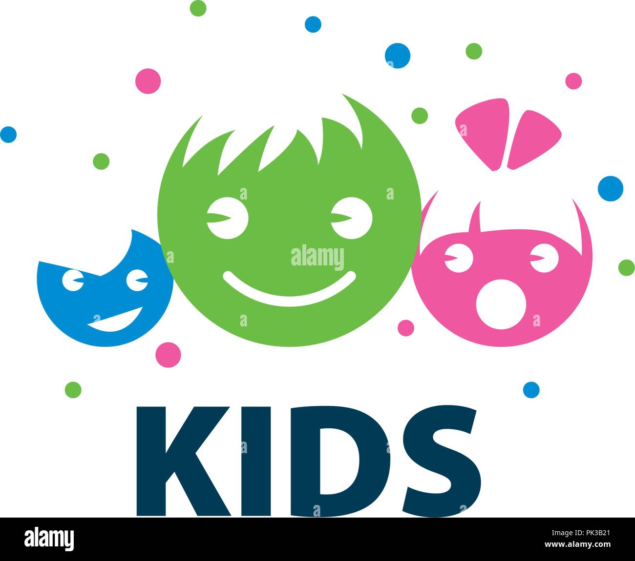 vector logo kids Stock Vector Image & Art - Alamy