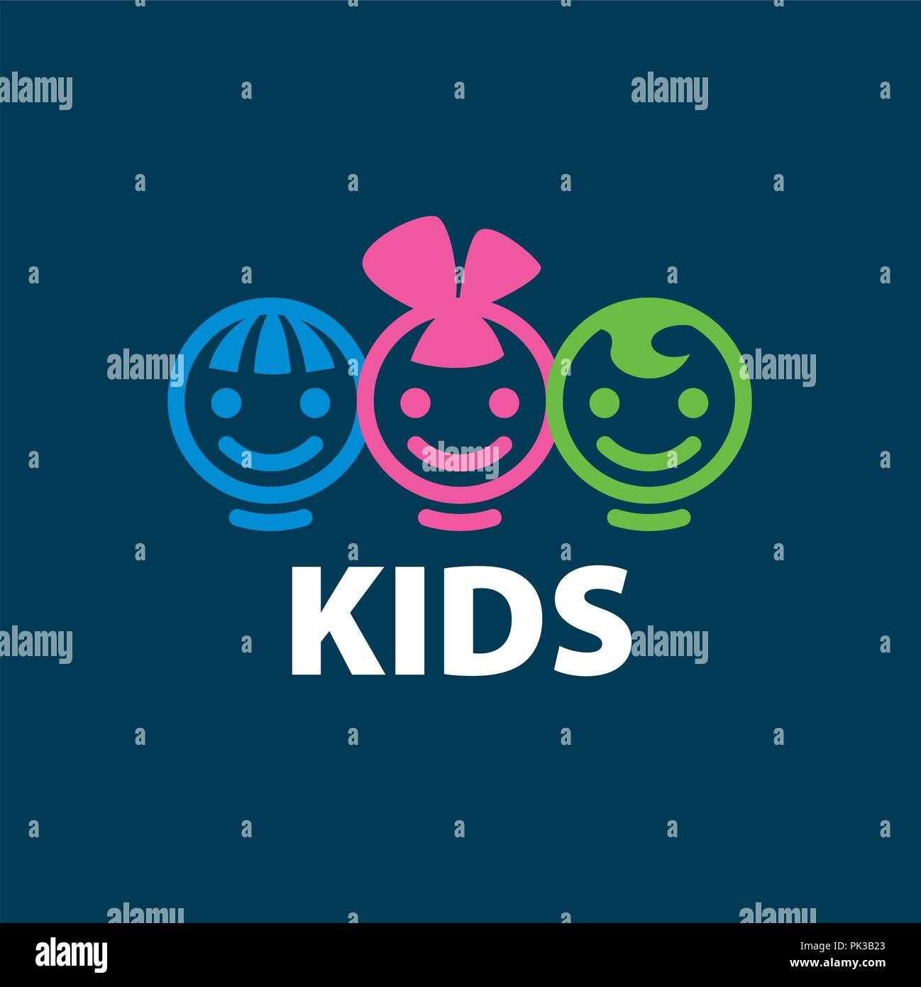 vector logo kids Stock Vector Image & Art - Alamy