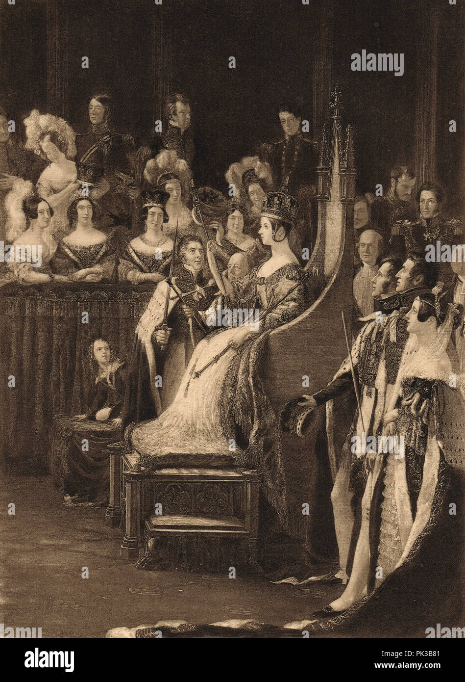 Coronation of queen victoria hi-res stock photography and images - Alamy