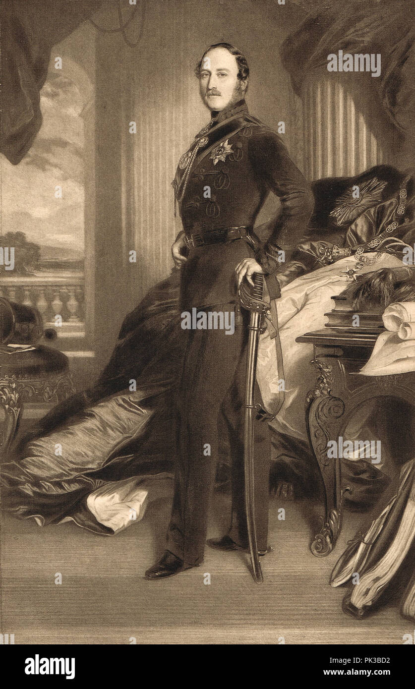 Albert, prince of Wales, consort, husband of Queen Victoria Stock Photo ...