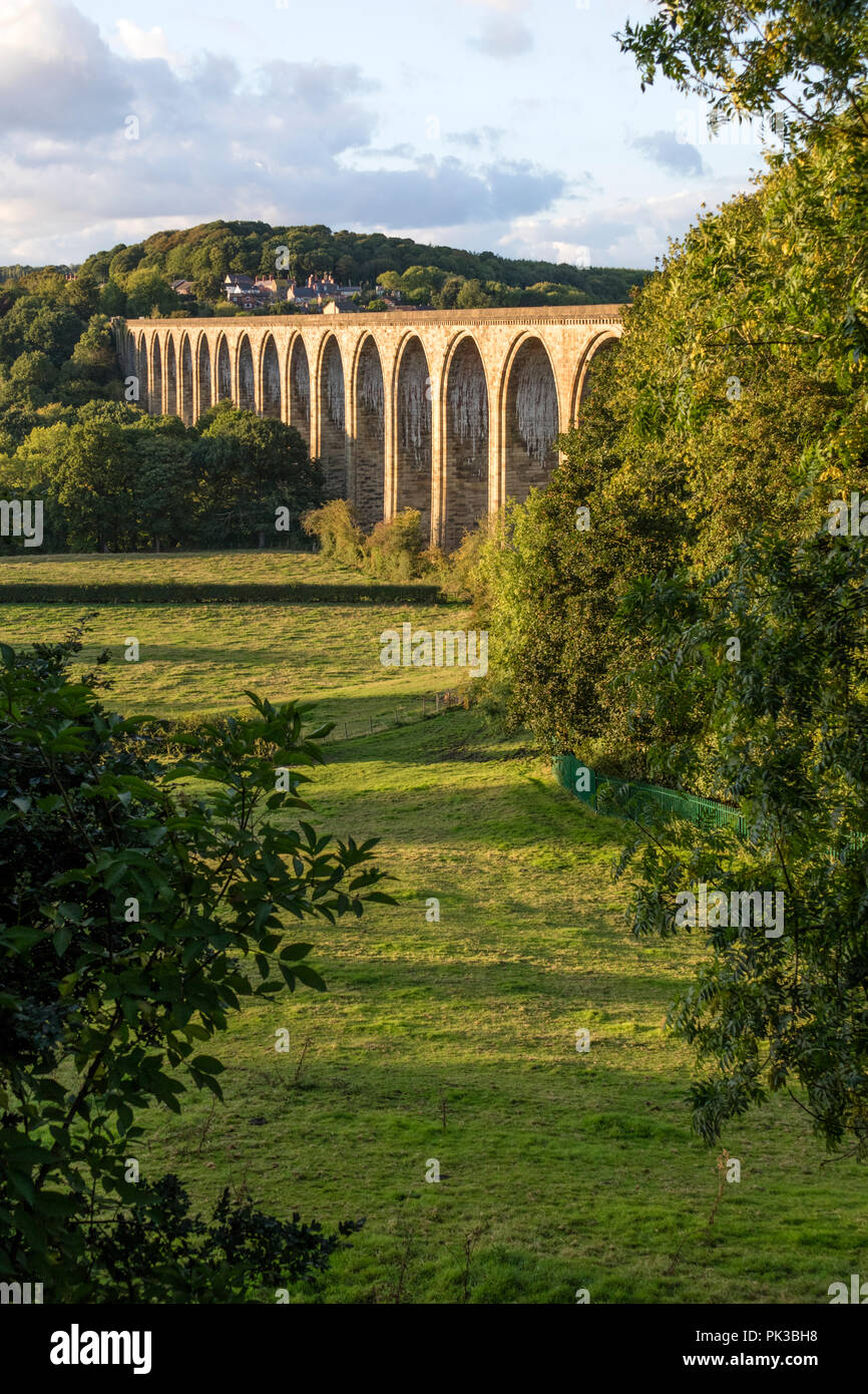 The Cefn Viaduct on the the Chester and Shrewsbury railway line ...